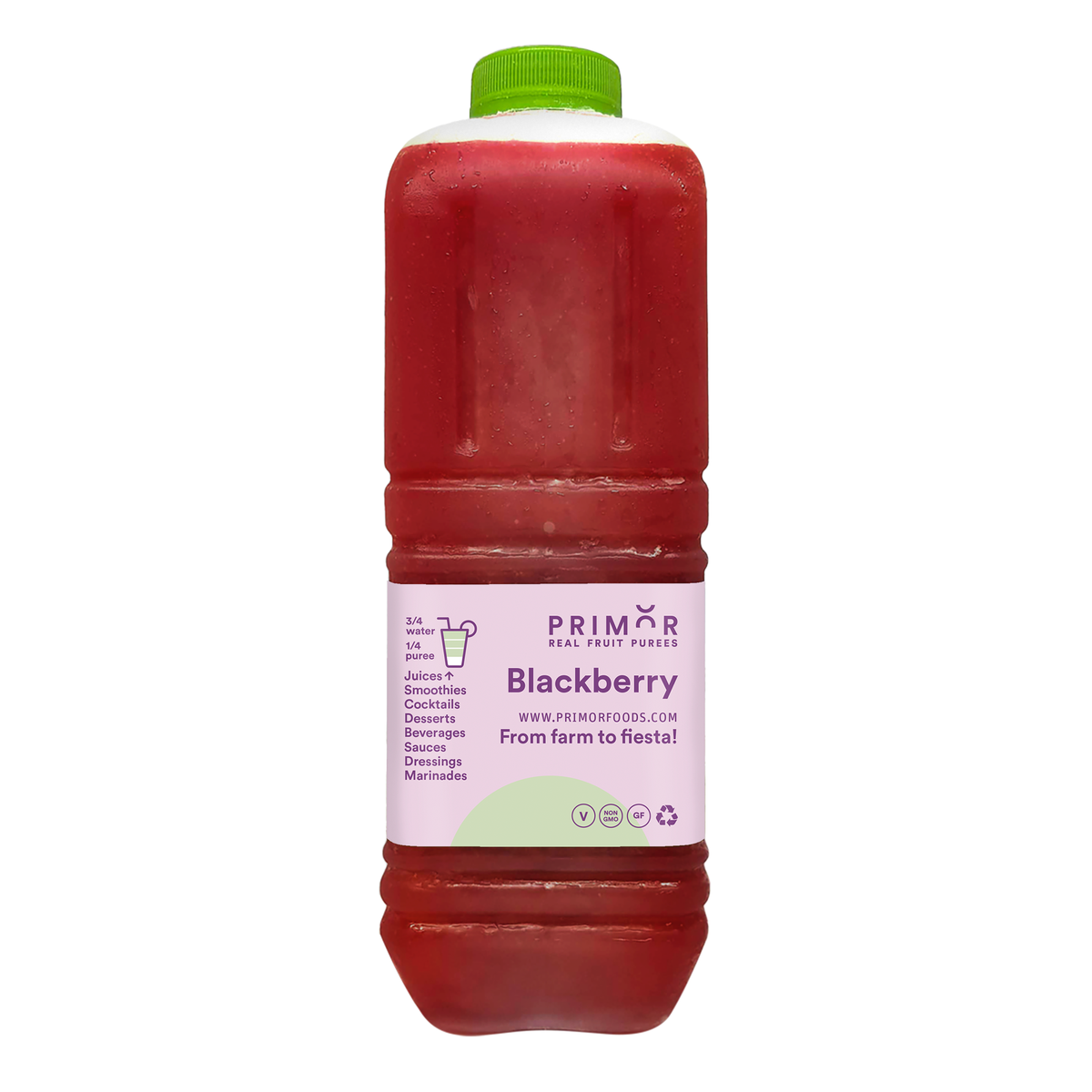 Blackberry Fruit Puree | Primor – 64 oz Real Berry Flavor – Primor ...