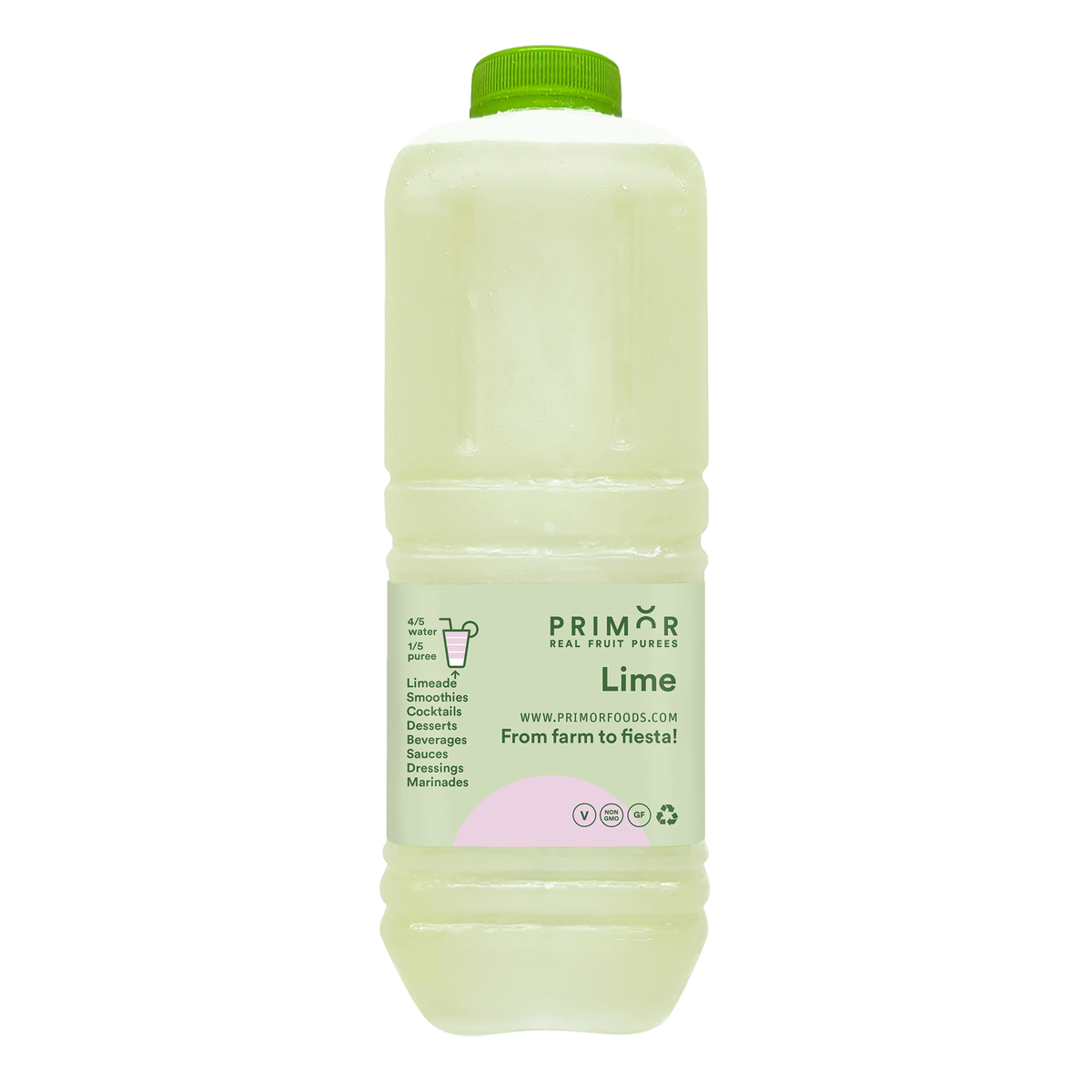 Lime Puree | Primor Foods – 64 oz Bottle of Pure Citrus Punch – Primor ...